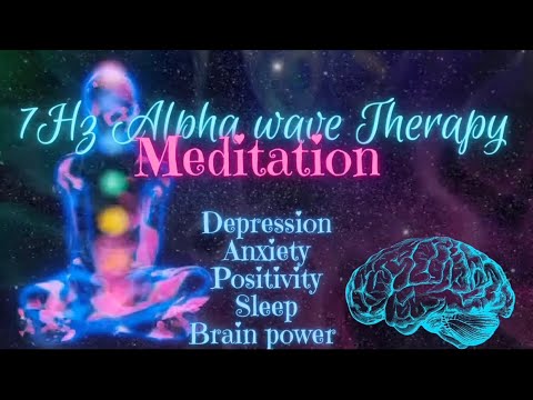 7Hz Alpha Wave Therapy Meditation🎧Overcome Obstacles, Boost Positivity ...