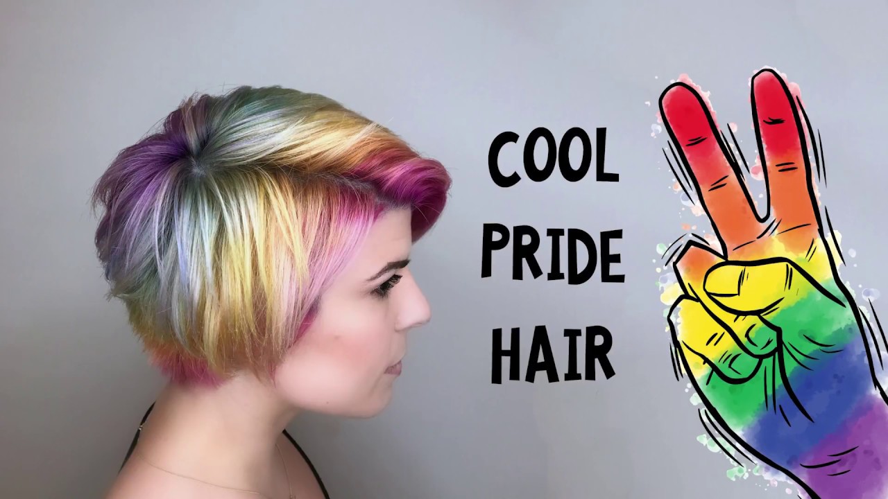 COOL PRIDE HAIR TUTORIAL! - YouTube