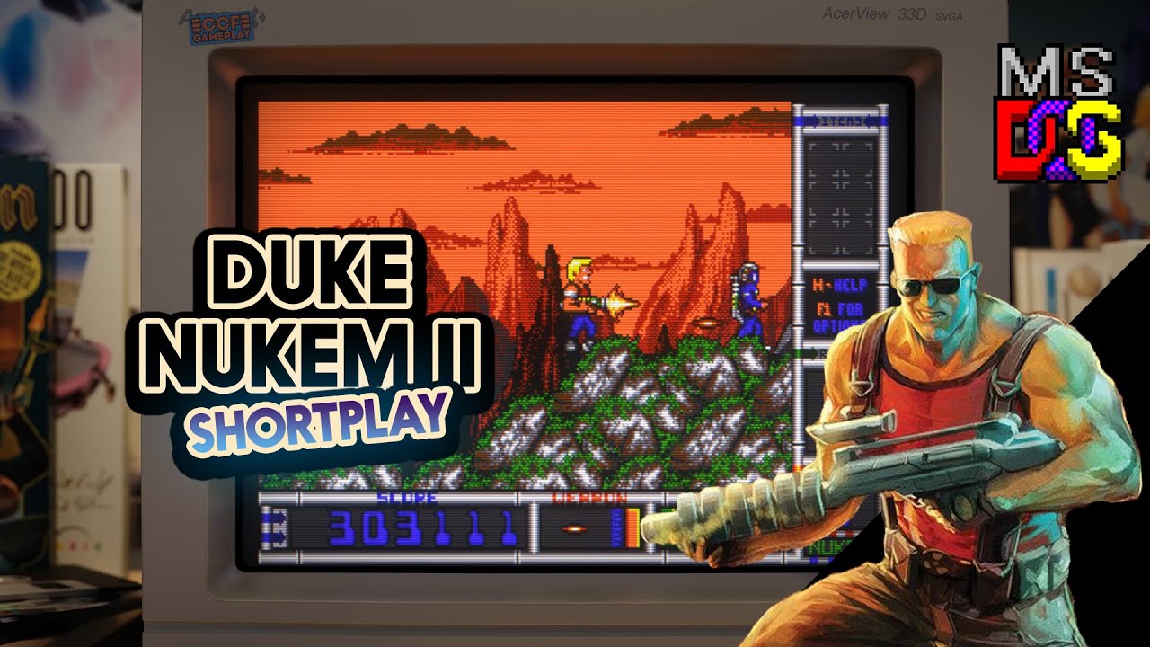 Duke Nukem II | 1993 | Let's rock! | 4k CRT Simulation - YouTube