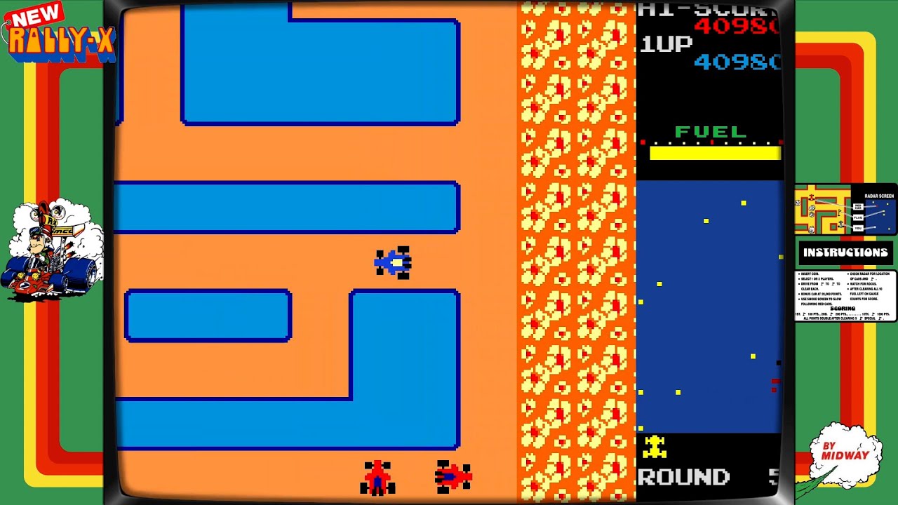 New Rally X (1981, Namco) Revisit QuickPlay - YouTube