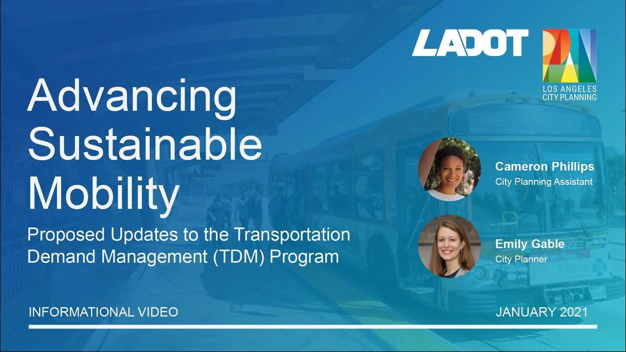 Transportation Demand Management (TDM) Program Update - Informational ...