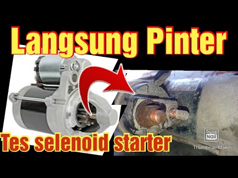 Cara pengecekan selenoid starter kendaraan - pengecekan starter granmax ...