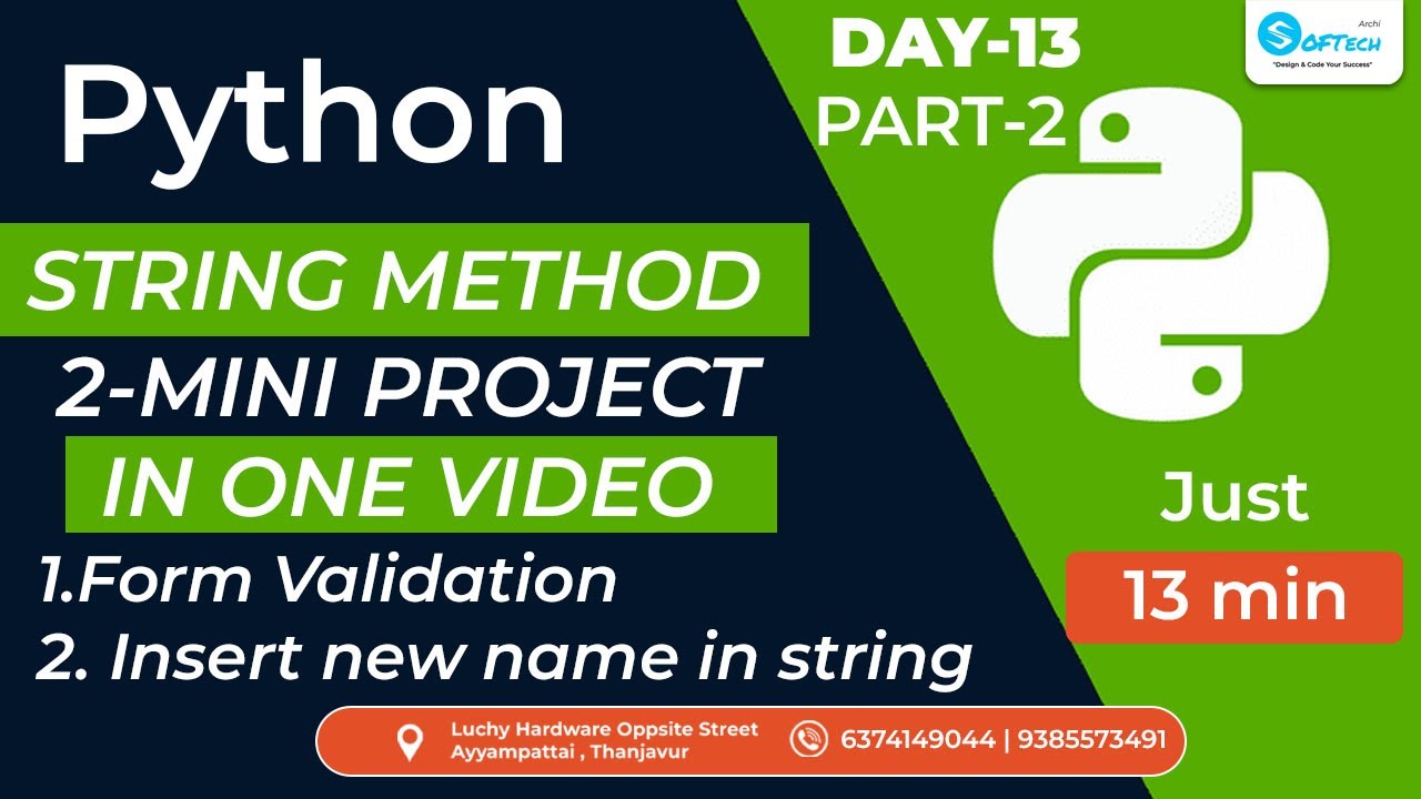 Python string methods | String method in python | part-2 - YouTube