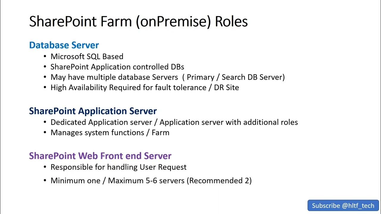 Part 1 - SharePoint onPremise Deployment plan for large organizations| Microsoft SharePoint 2019 ...