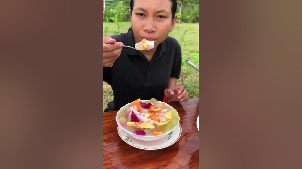 ទឹកកកឈូសកូនកាត់បង្អែមផ្លែឈើ :D Chhom Sreypach - ឆម ស្រីផាច - YouTube