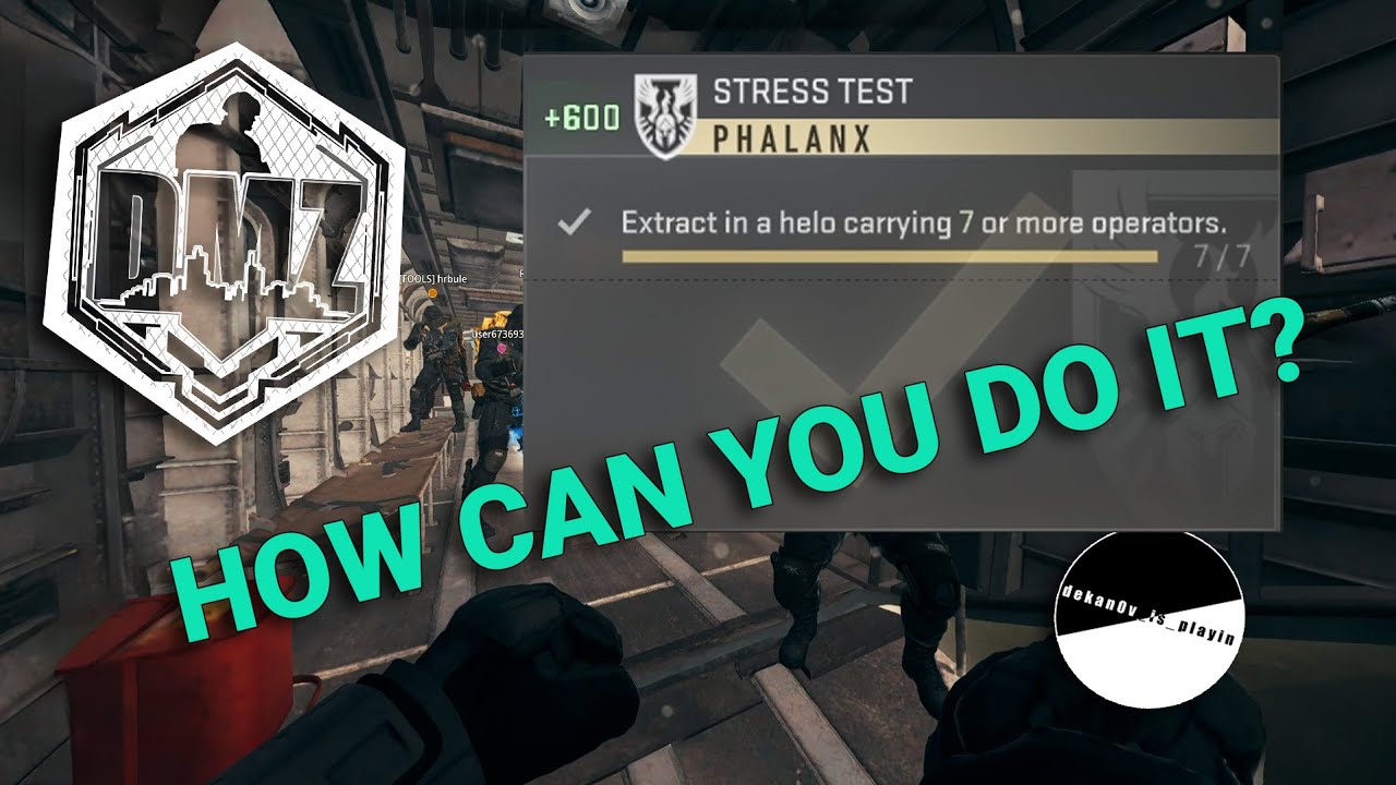 How to get done "STRESS TEST" mission in DMZ WARZONE 2 Season 5 - YouTube
