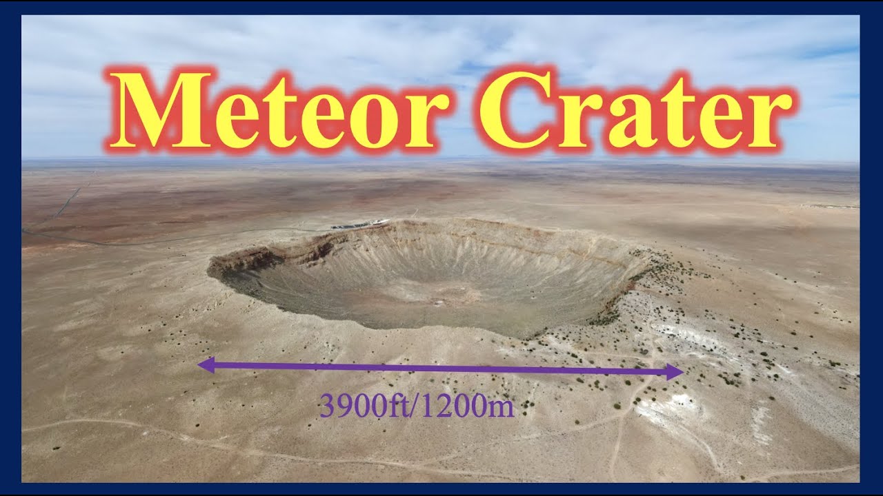 [4k] Drone Tour of Meteor Crater (Arizona, USA) - The Best Preserved ...