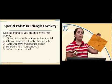 Geometry Lesson 4 - Special Points in Triangles - YouTube