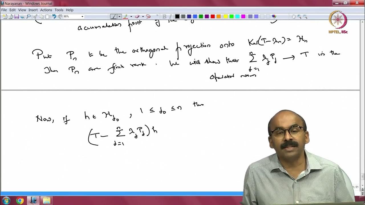 Lec 04 Spectral theorem for compact Normal operators - YouTube