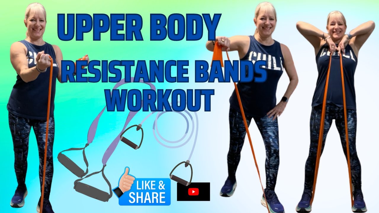 Intense Upper Body Resistance Bands Workout at Home! #fitness - YouTube