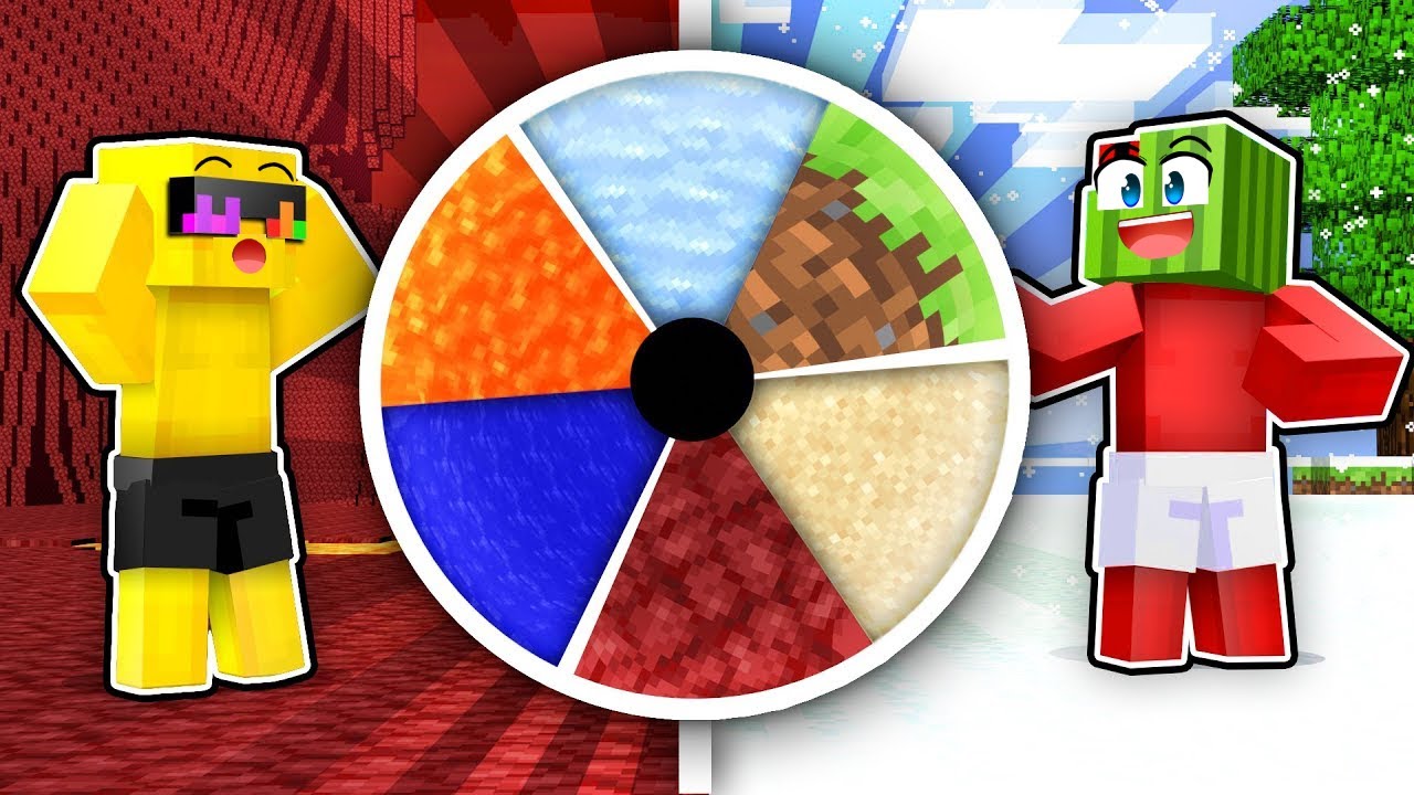 SPIN THE WHEEL Chooses Biome in Minecraft Hide and Seek - YouTube