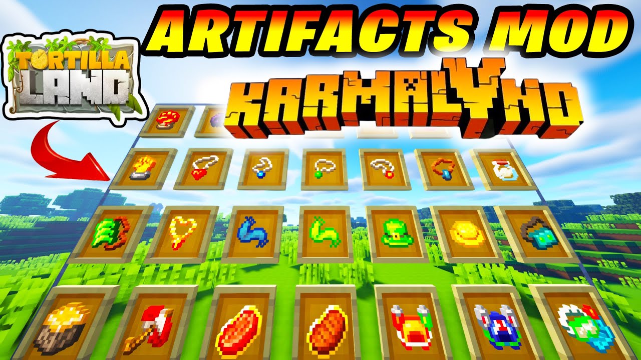 ARTIFACTS MOD Minecraft REVIEW - Nuevos ARTEFACTOS con HABILIDADES UNICAS!! 1.18.1 - 1.17.1 - 1. ...