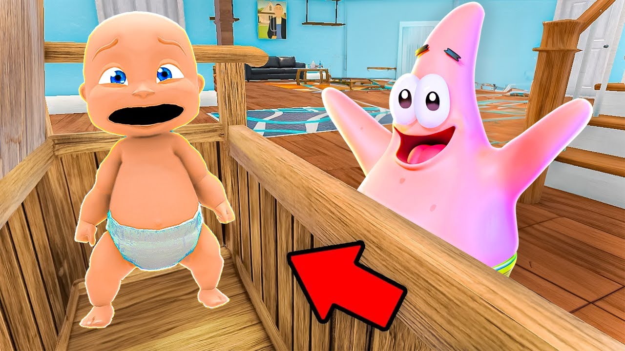 Baby and PATRICK Play Hide and Seek! - YouTube