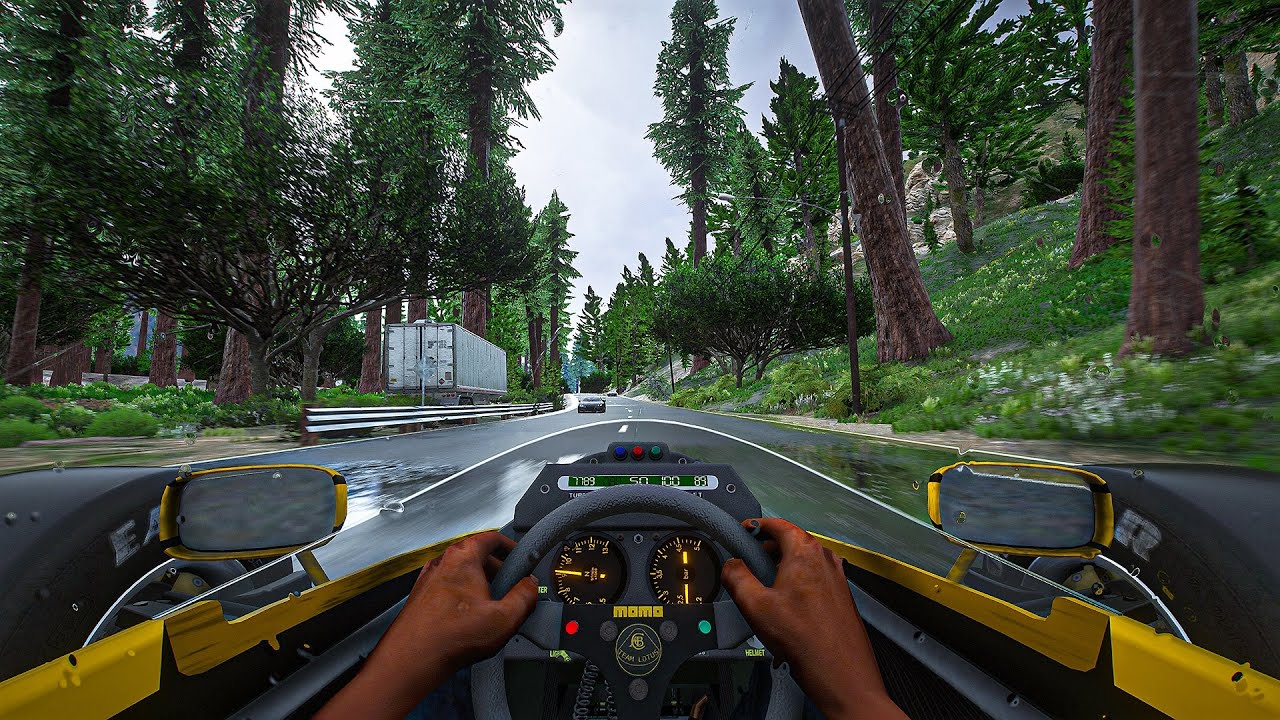 Lotus 98T Racing On The Streets Of Los Angeles | GTA 5 4K Ultra ...