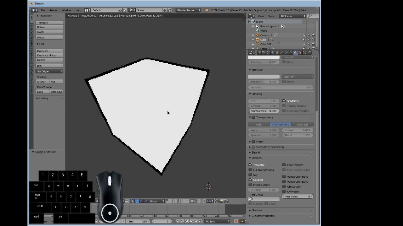 How to make cartoon edge for Blender 2.79b, except Blender Freestyle ...