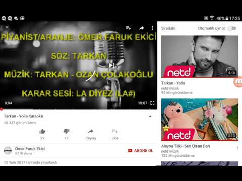 Karaoke söyledim! (Tarkan:yolla)