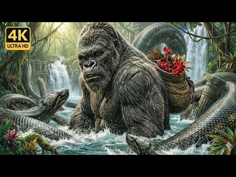 KING KONG vs GIANT TITANOBOAS: Brutal Battle to Save Godzilla! Kong's Rage Power | King Kong Movie