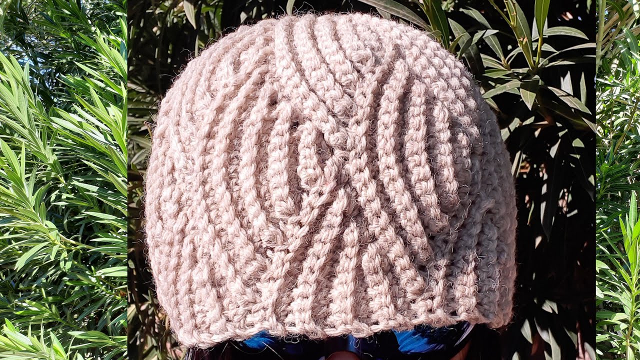 Crochet Shell Pattern Hat - Winter Hat 6 - YouTube