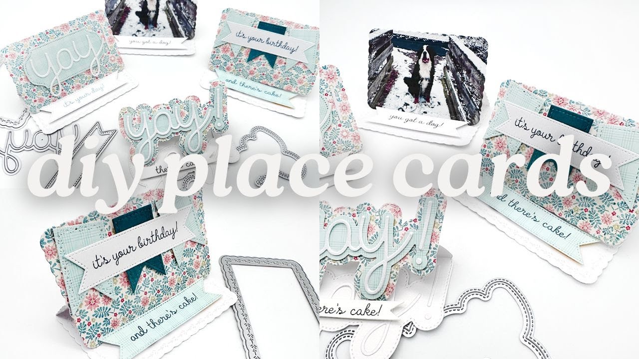 How to Make Mini Easel Cards! Perfect for Parties! - YouTube