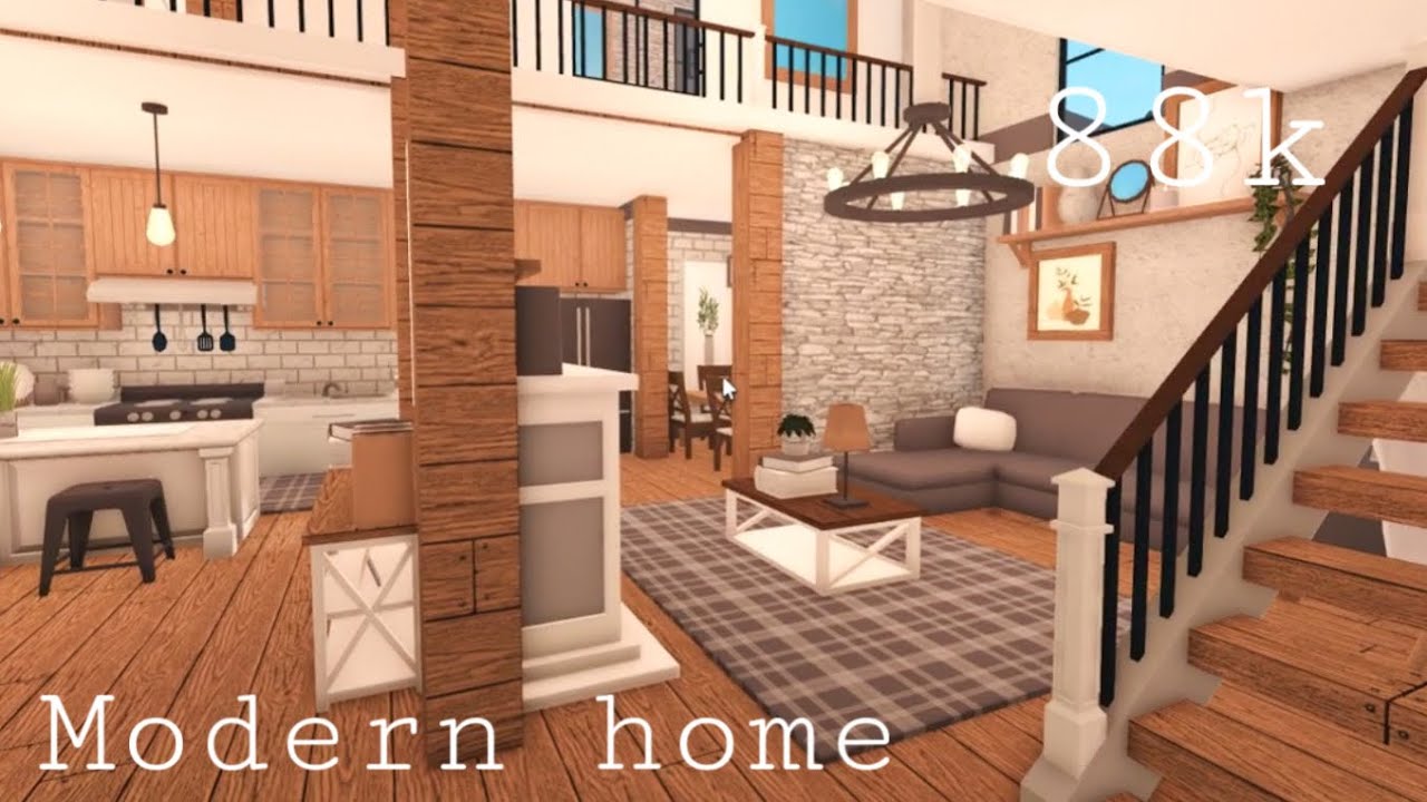 Roblox Bloxburg | Modern House 88k | House Build - YouTube
