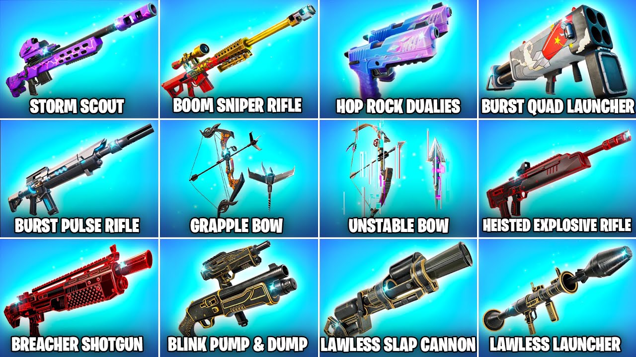 Evolution of All Fortnite Exotic Weapons & Items (Chapter 2 - Chapter 6 ...