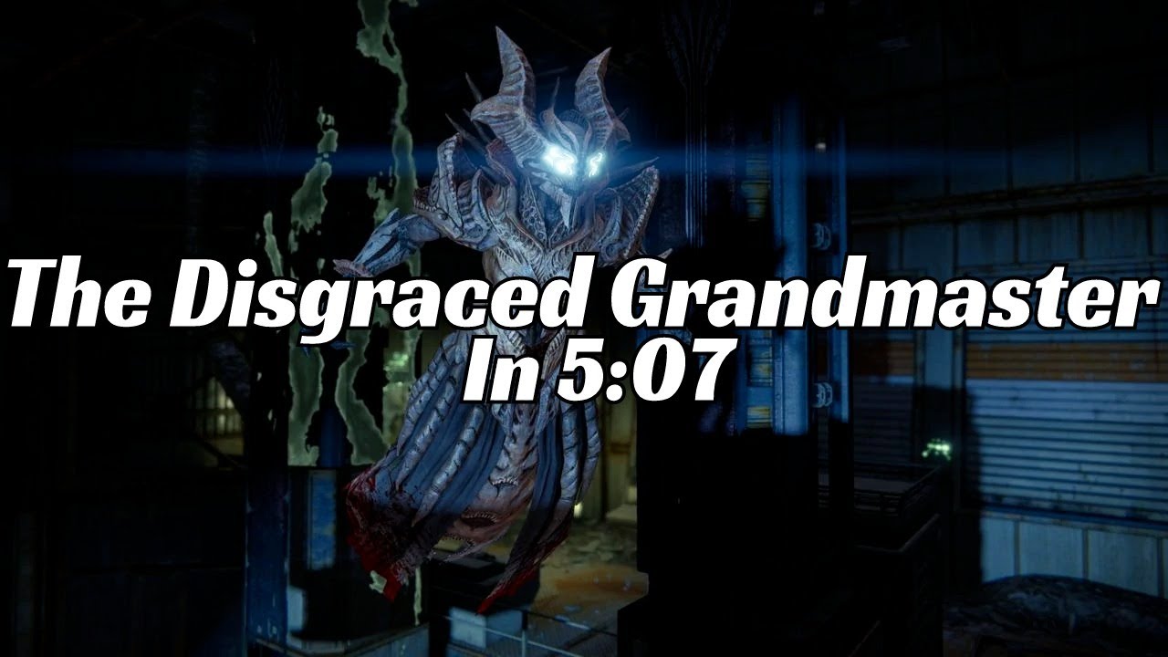 The Disgraced Grandmaster In 5 Minutes (5:07 WR, Destiny 2) - YouTube