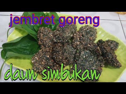 Resep jembret goreng || daun simbukan - YouTube