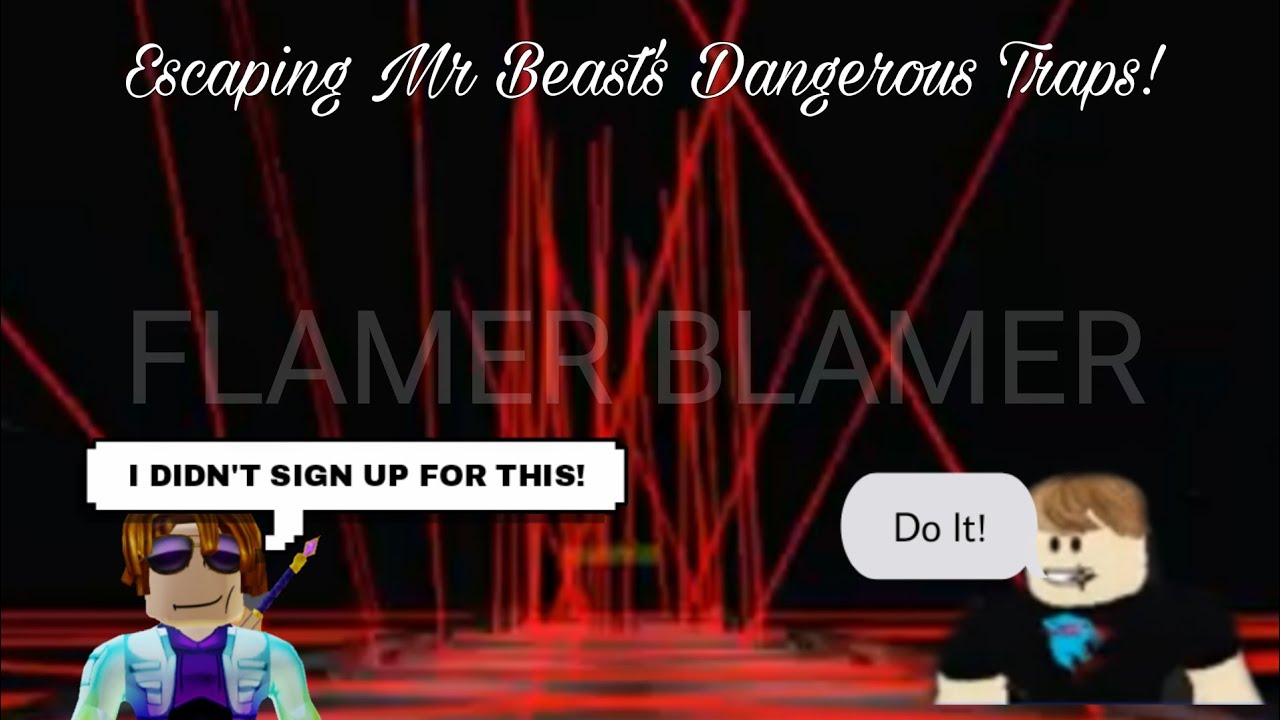 Escaping Mr Beast's Roblox Traps Challenge |Escape MrBeast's Dangerous ...