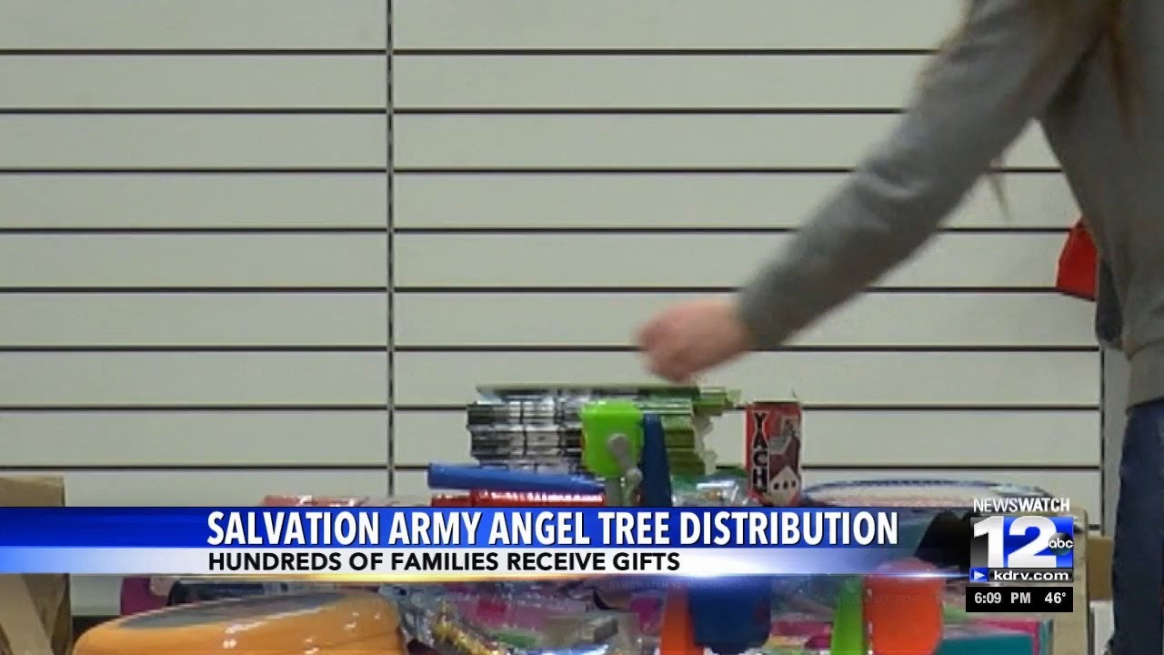 Salvation Army angel tree hosts distribution - YouTube
