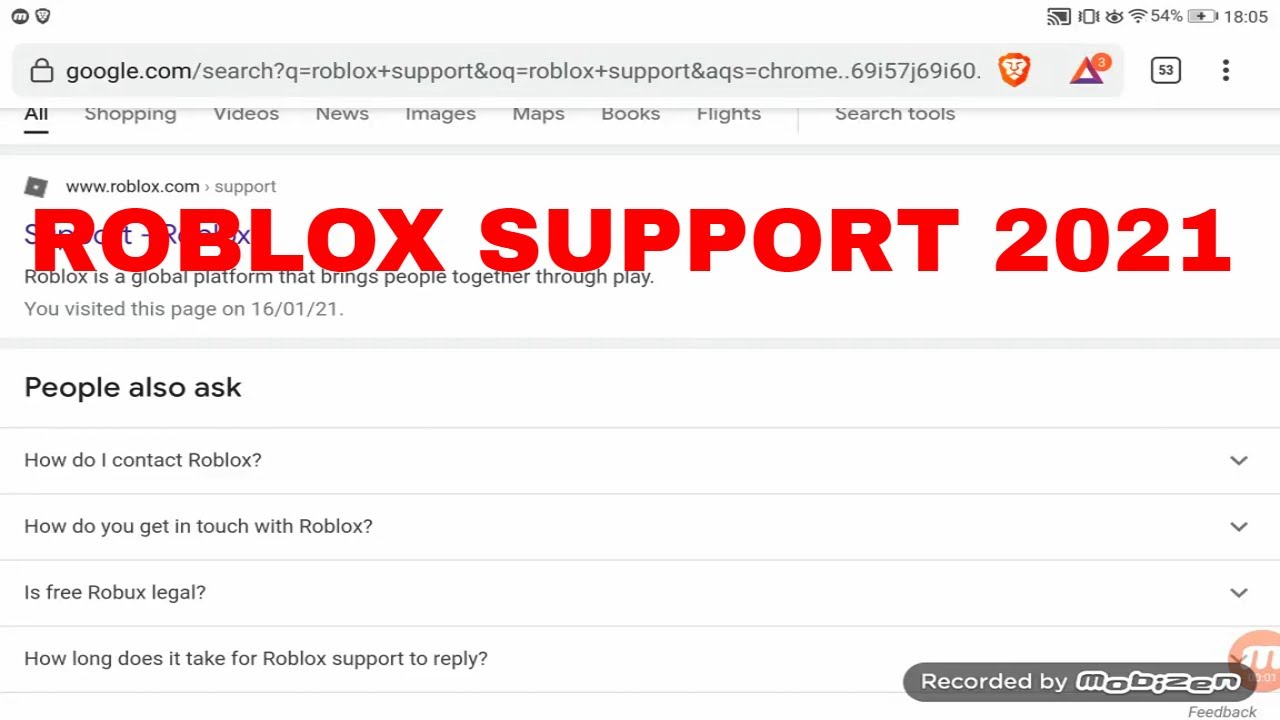 MY EXPERIENCE WITH ROBLOX SUPPORT 2021 - YouTube