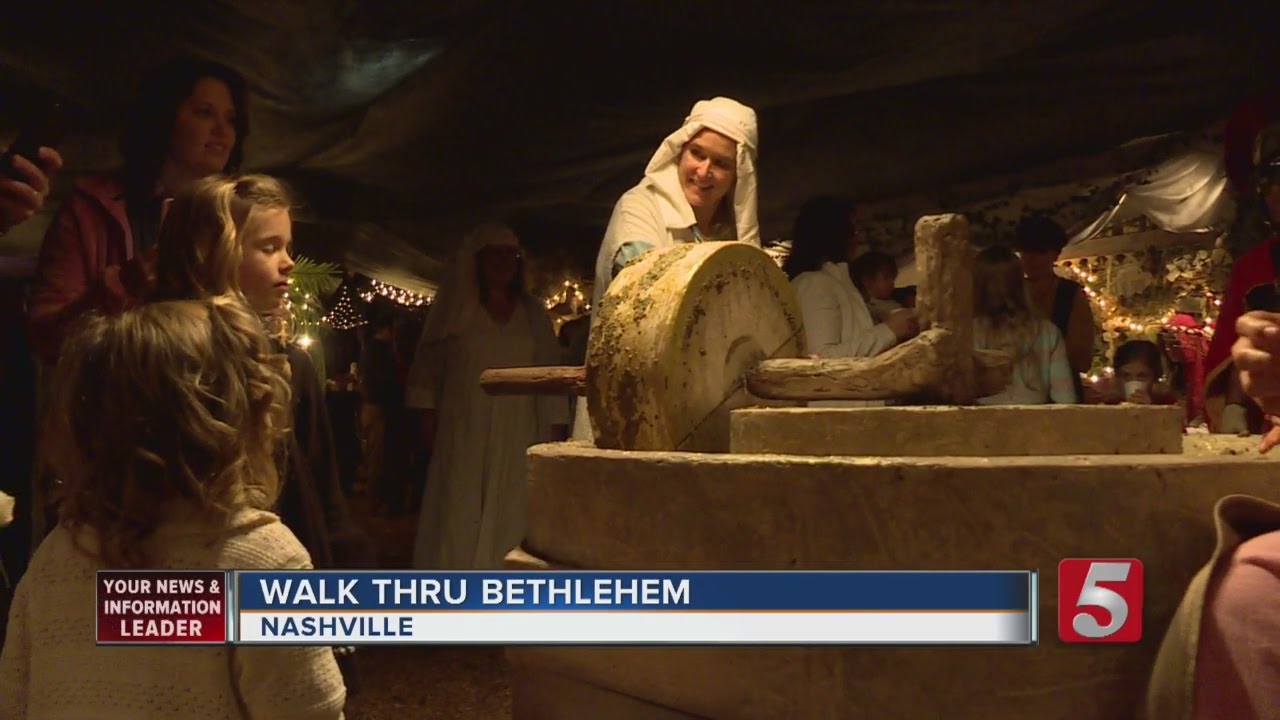 Many Take A 'Walk Thru Bethlehem' - YouTube