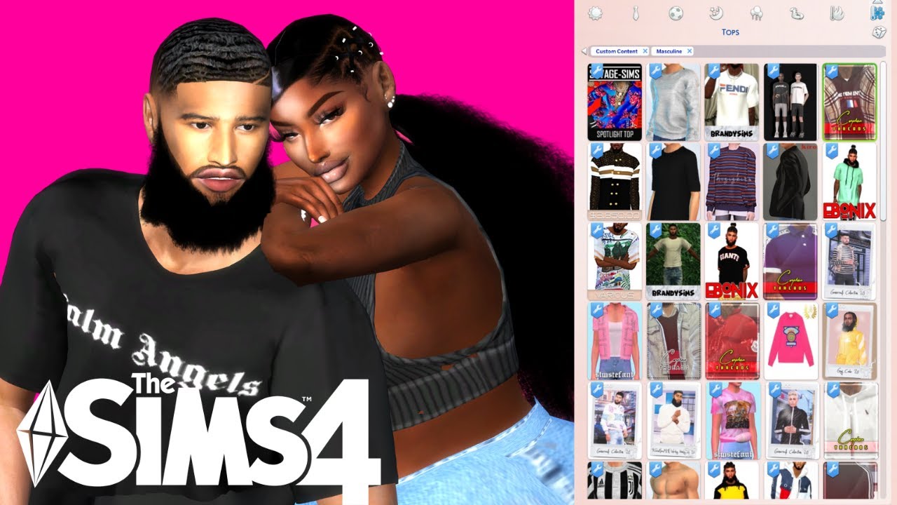 THE SIMS 4 COUPLE CC FOLDER/ TRAY FILES *FREE MALE CC* - YouTube