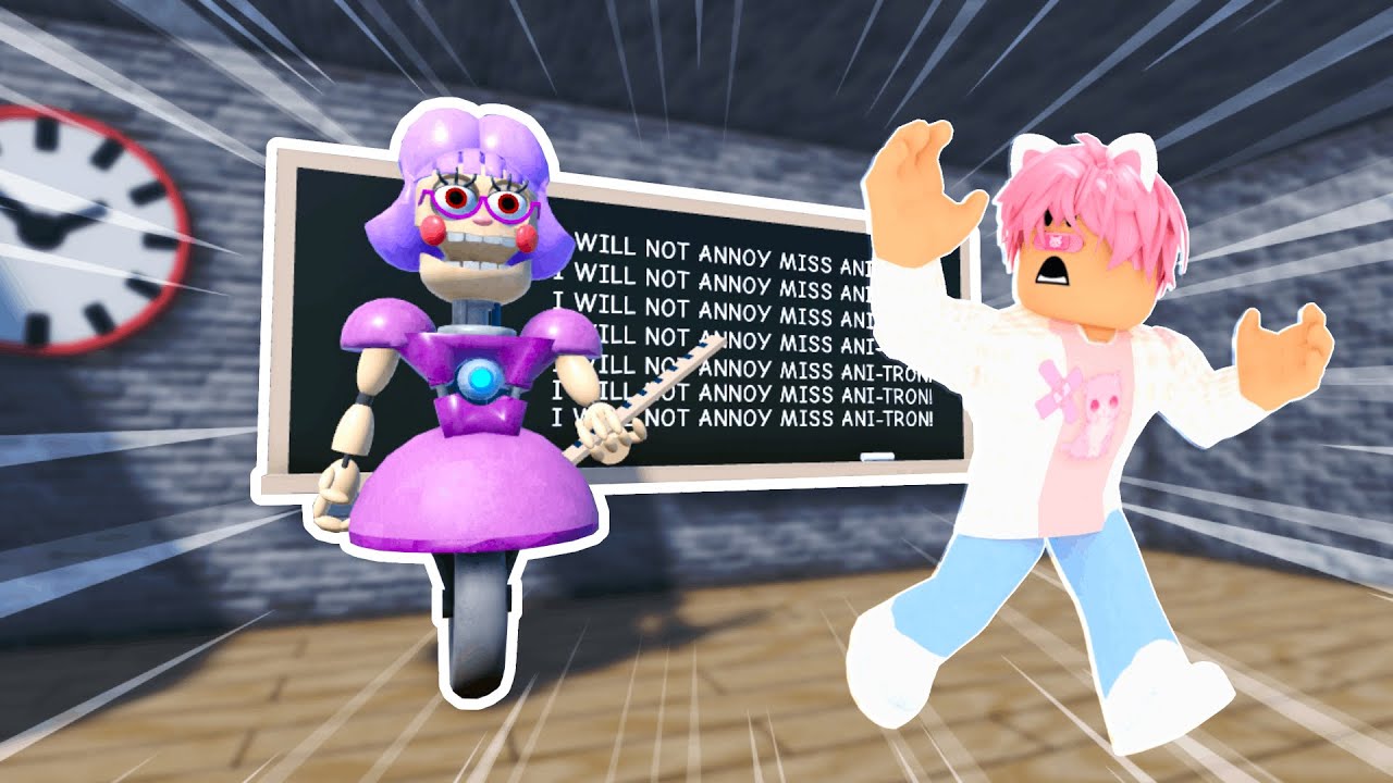 Escape Miss Ani-Tron's Detention in Roblox! (Scary Obby Gameplay) - YouTube