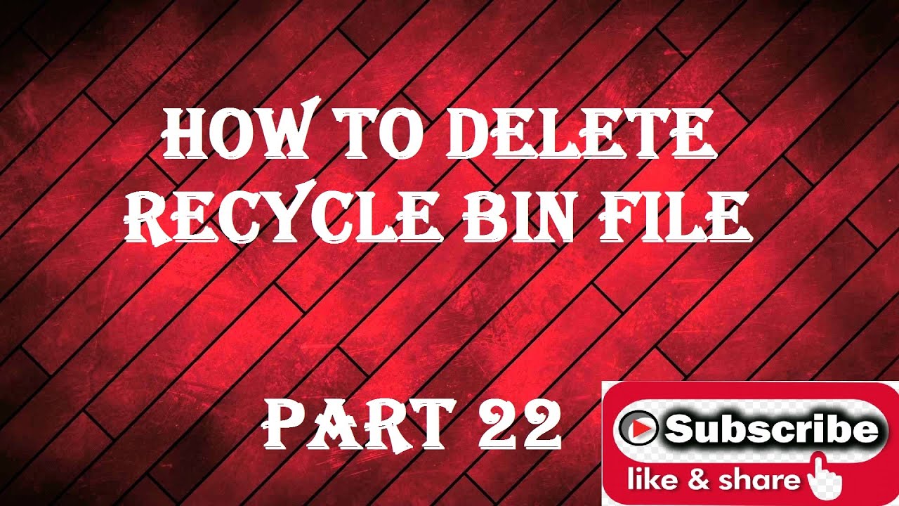 How To Empty Recycle Bin Command Prompt At Ruby Ethel Blog