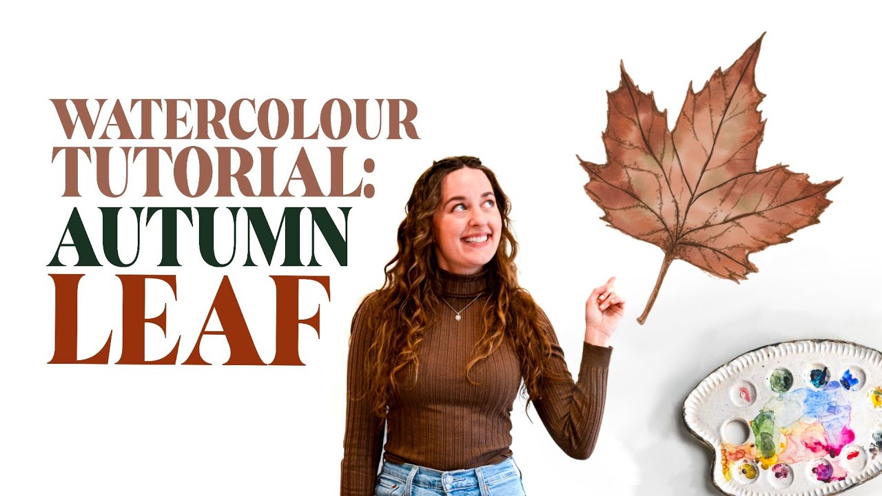 HOW TO Paint a REALISTIC Maple Leaf With Watercolor! - YouTube