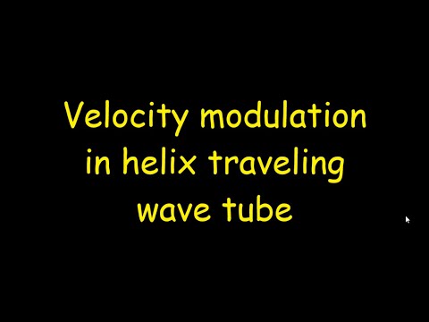 Velocity modulation in helix traveling wave tube - YouTube