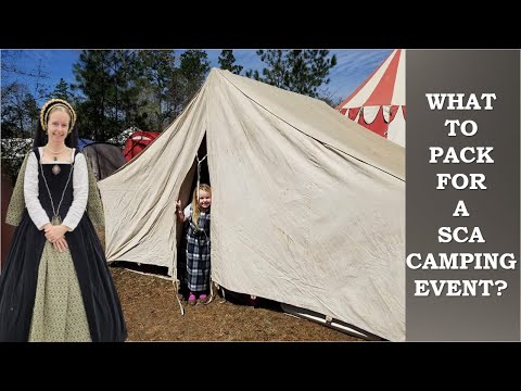 What to Pack for a SCA Event | Glamping Camping Checklist - YouTube