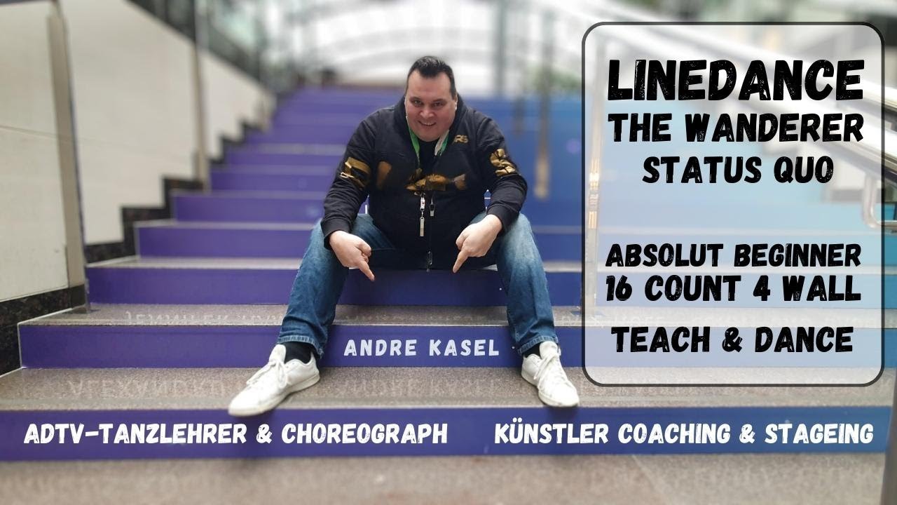 Linedance - The Wanderer - Teach & Dance - YouTube