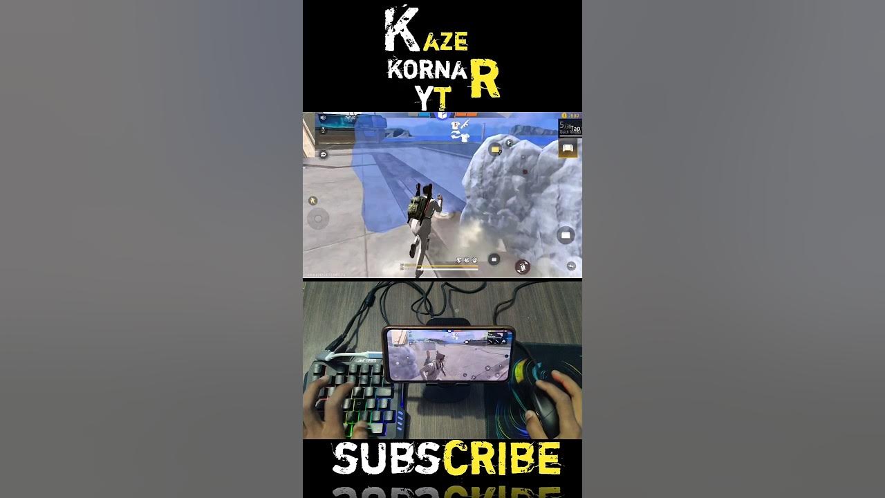 Free Fire gameplay with keyboard mouse in mobile 🖱️⌨️📲 || #youtubeshorts #viralvideo - YouTube