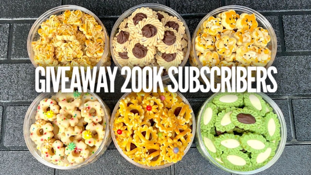 1Kg tepung jadi 6 macam Cookies dengan cetakan - YouTube