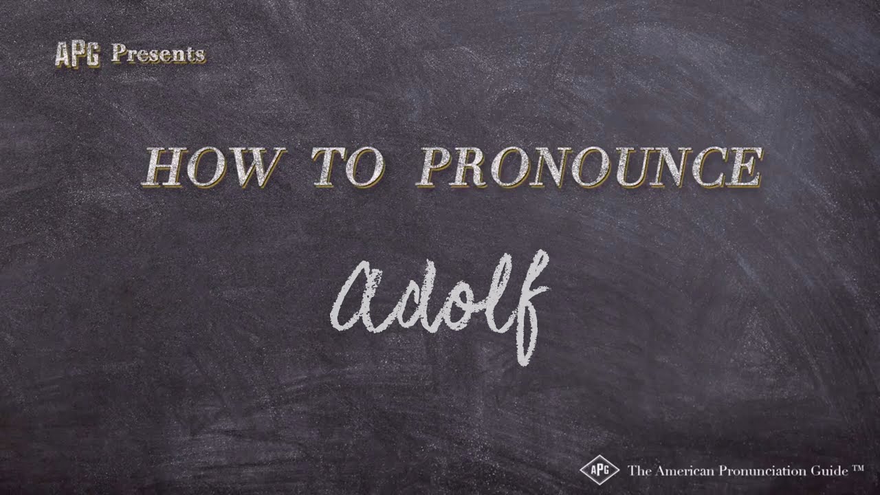 How To Pronounce Adolf Real Life Examples YouTube how-to-pronounce-adolf-real-life-examples-youtube