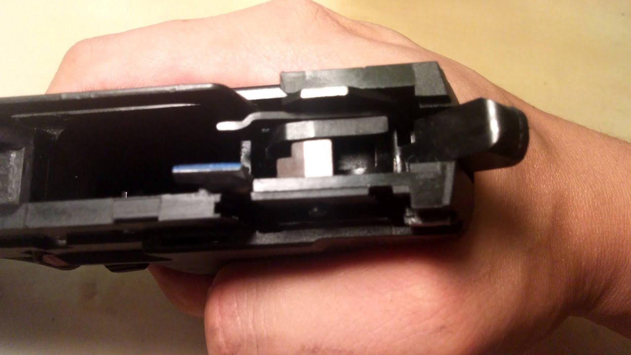 HK 45 c - hammer rebound spring not moving - YouTube