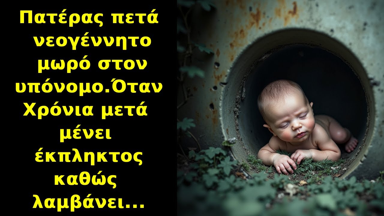 Πατέρας πετά νεογέννητο μωρό στον υπόνομο. Όταν Χρόνια μετά μένει ...