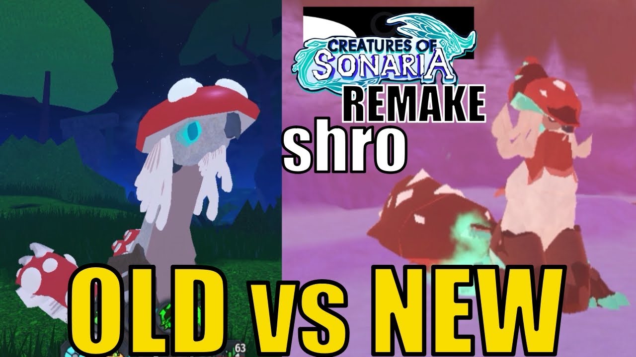 Shro REMAKE | OLD model VS NEW | Creatures Of Sonaria - YouTube