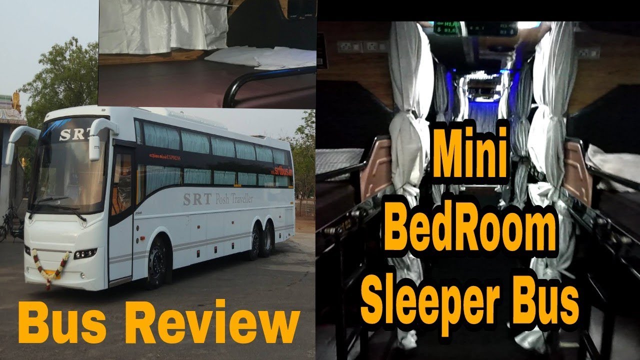 SRT Travels | Volvo Sleeper Travelled | Bus Review Mini Bedroom ...