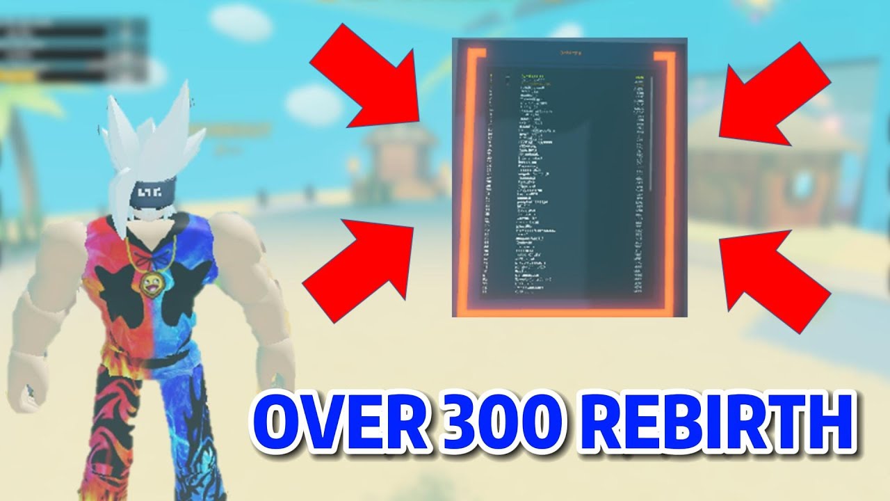 *New* Over 300 rebirth and got in the leaderboard on Roblox Strongman ...