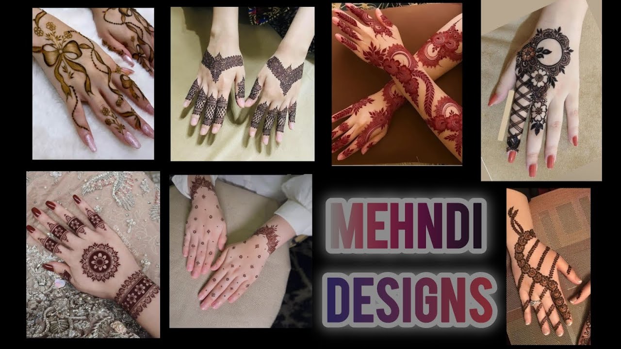 New Simple Heavy Mix Mehndi Designs - YouTube
