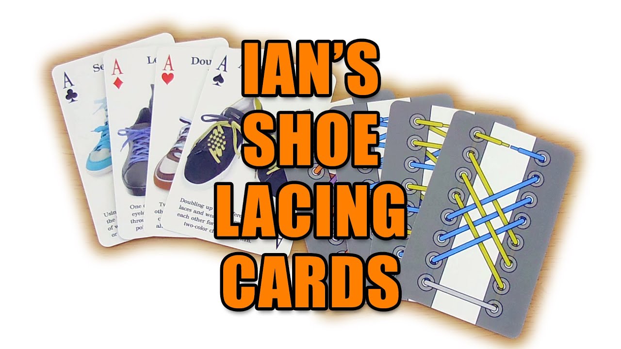 Ian's Shoe Lacing Cards – Professor Shoelace - YouTube