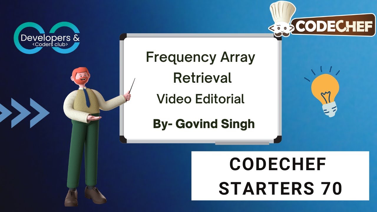 Frequency Array Retrieval Codechef Starters 70 Codechef Dcc Nit A 0774