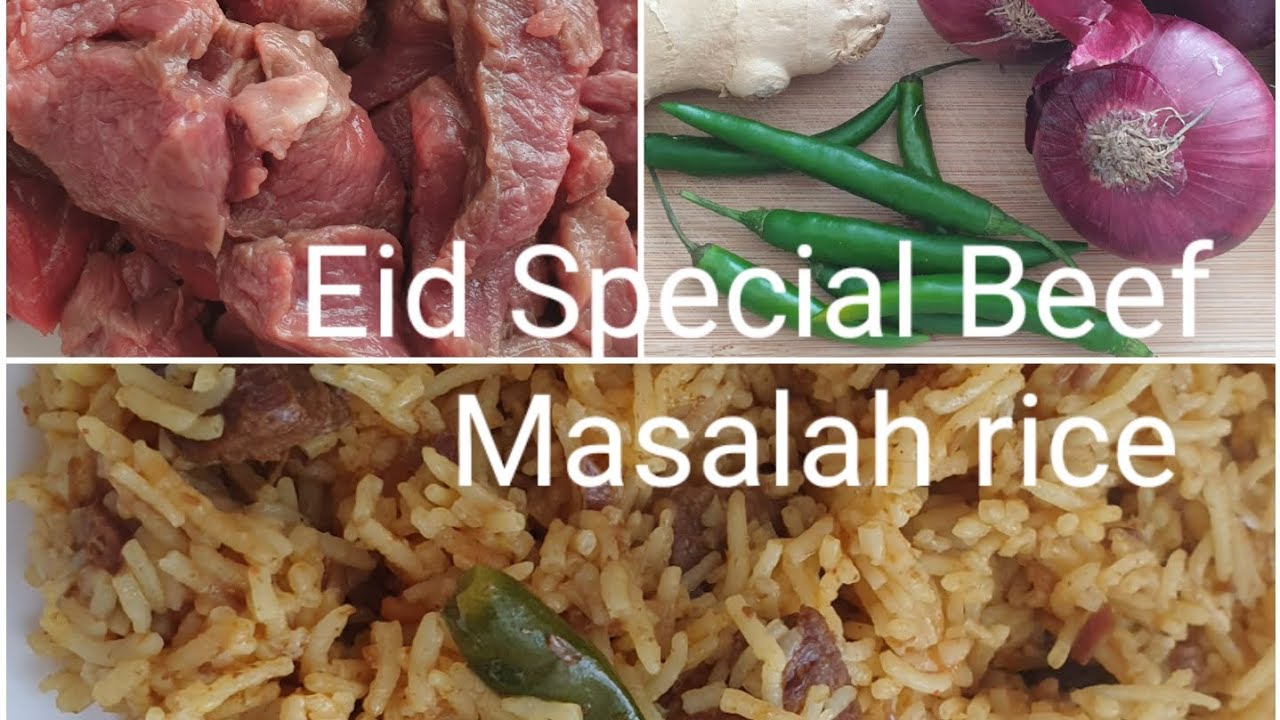Eid Special Beef Tahrii || Chatpatay Beef Boti Rice || Spicy Beef Rice ...
